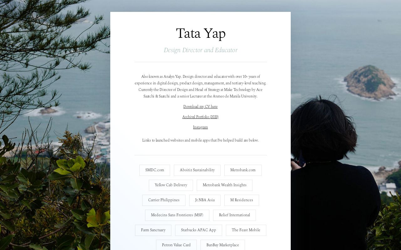 Tata Yap | Design and Education